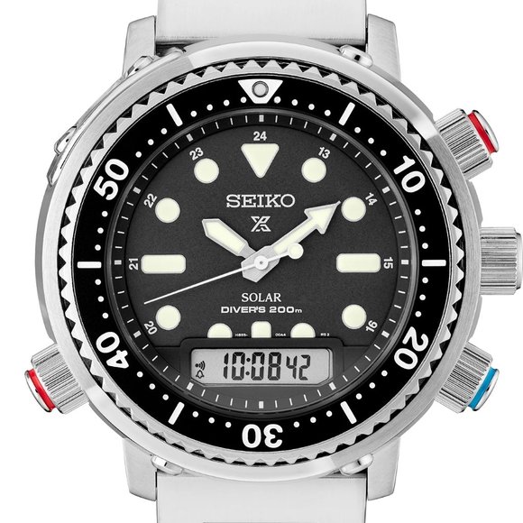 Seiko | Accessories | New Seiko Snj33 Prospex Solar Analogdigital Diver ...